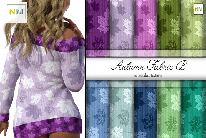 Second Life Marketplace - Autumn Fabric Set B 10 Seamless Wool Textures NM