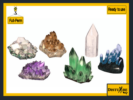 Second Life Marketplace - ::DisturbeD:: Crystal Quartz Stones Pack ...