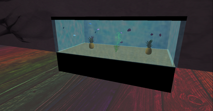 Second Life Marketplace - animated fish tank with light