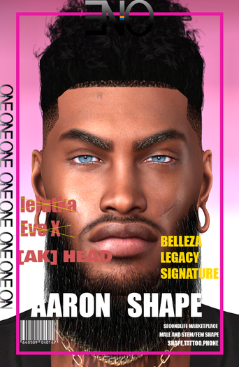 Second Life Marketplace - 'ENO AARON SHAPE [AK] HEAD JAMAL
