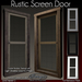 Second Life Marketplace - Rustic Screen Door - 100% Original Full ...