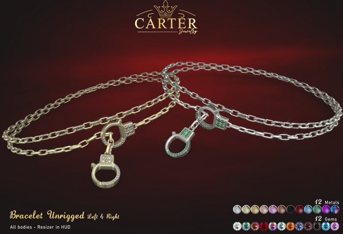 Second Life Marketplace - {CARTER} Bracelet handcuffs