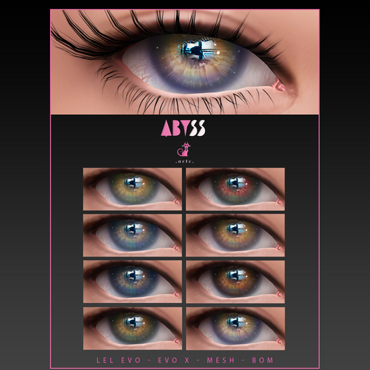 Second Life Marketplace - A R T E - Abyss Eyes [LeLutka, EvoX, Mesh, BOM]