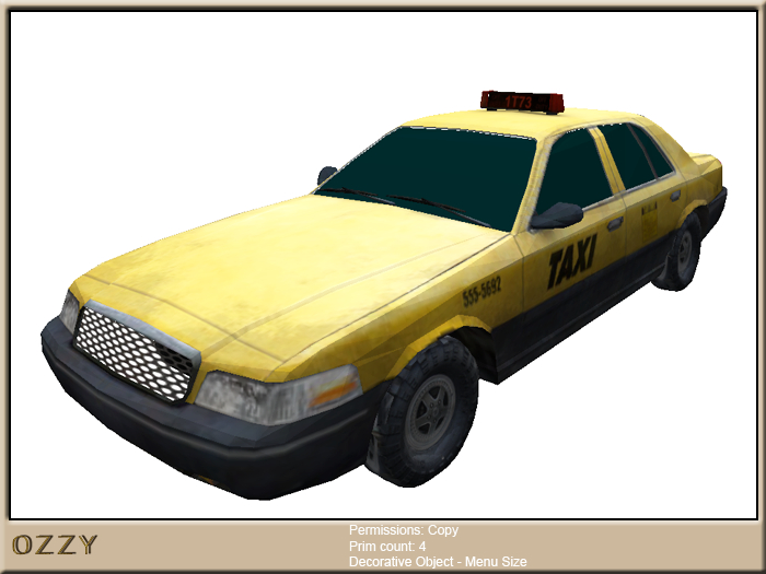Second Life Marketplace - *$OZZY$* Car - Taxi