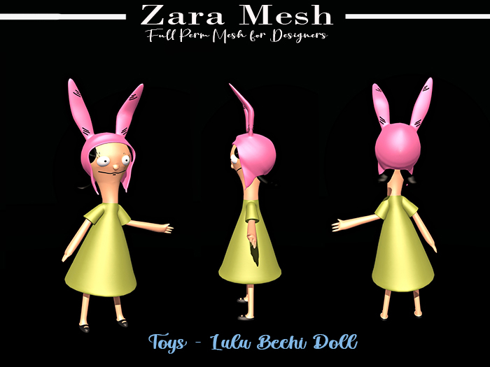Second Life Marketplace - ZM - Toys - Lulu Bechi Doll - FULL PERM MESH
