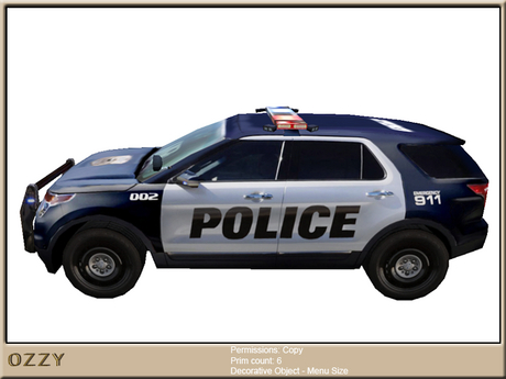Second Life Marketplace - *$OZZY$* Police Car Blazer
