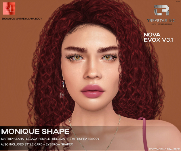 Second Life Marketplace - { Treystar Inc. } - Lelutka Nova EvoX shape ...