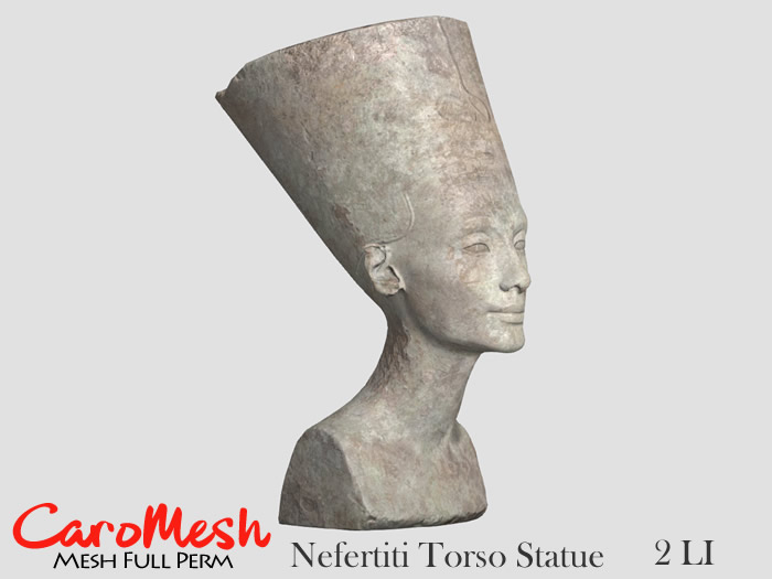 Second Life Marketplace - Caro Mesh Full Perm * Nefertiti Torso Statue ...