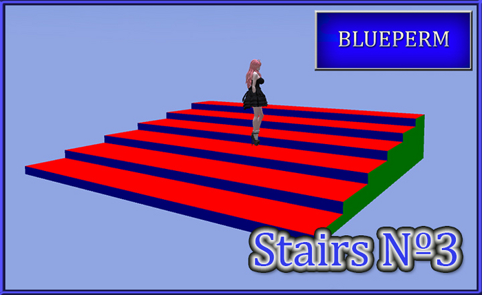 Second Life Marketplace - Stairs n3 [[ For Builder ]]