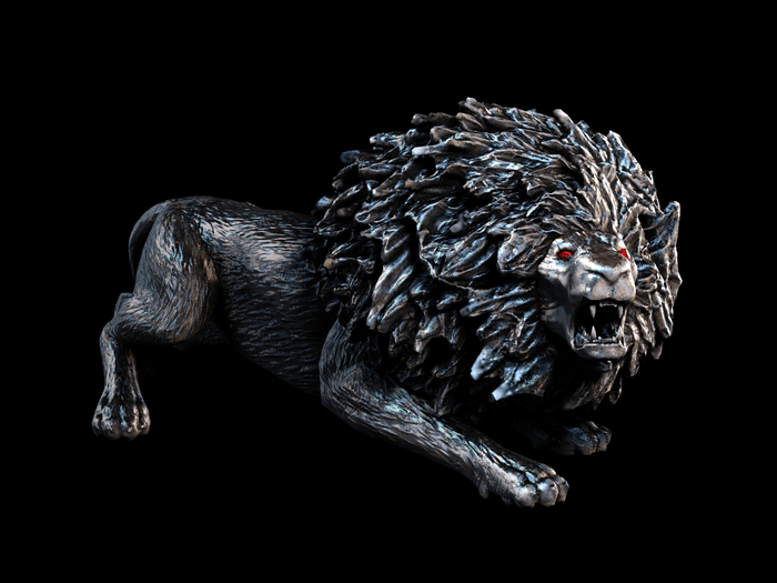 Second Life Marketplace - Fat Decor Silver Lion