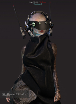 Second Life Marketplace - :::SOLE::: SA - Headset BK Hacker (Yellow)