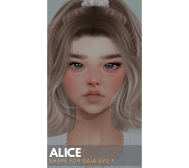 Second Life Marketplace - CYOT - Alice Shape [Lelutka Gaia Evo X]