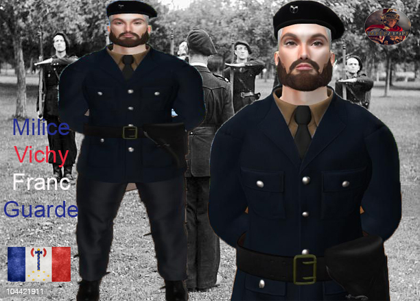 Second Life Marketplace - WW2 MILICE VICHY FRANC GUARDE - IMPERATORE