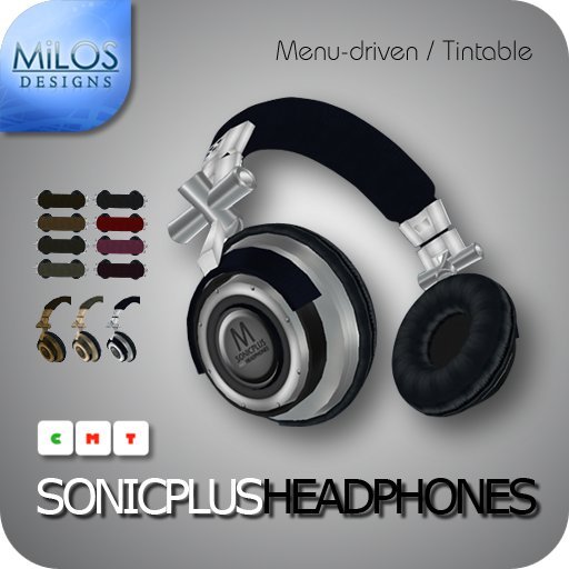 Second Life Marketplace - MiLOS SonicPlus Headphones