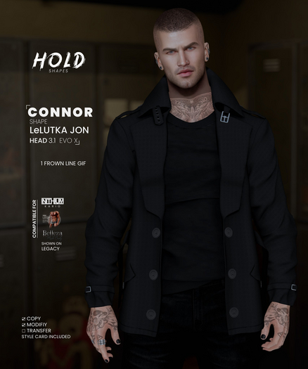 Second Life Marketplace - HOLD SHAPES - Connor - Shape LeLUTKA Jon 3.1 ...