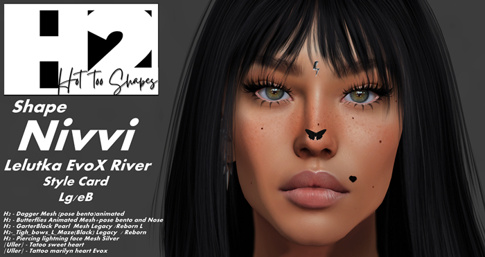 Second Life Marketplace - H2 - Shape Nivvi Lelutka EvoX River 3.1