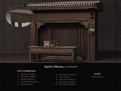 Second Life Marketplace - 5. DYNASTY - Spirit Shrine - Rice Bowl