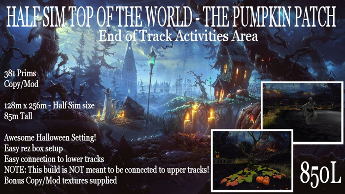 Second Life Marketplace - Top of the World - The Pumpkin Patch - Half Sim