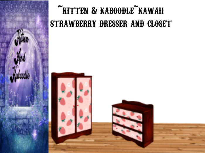 Second Life Marketplace - ~kitten &kaboodle~kawaii strawberry closet ...