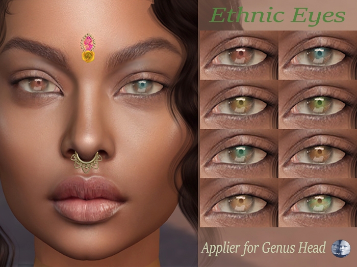 Second Life Marketplace - Ethnic Eyes - Applier for Genus Head