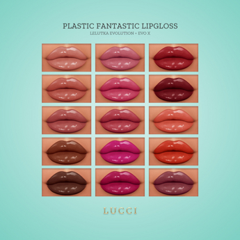 Second Life Marketplace - LUCCI. Plastic Fantastic Lipgloss - [LelEvo/X ...