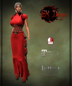 Second Life Marketplace - .::SKD::. Bethany Set Red {Western Style}