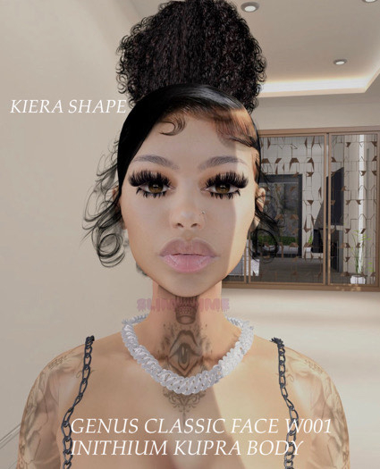 Second Life Marketplace - SLIMEDIME - KIERA SHAPE ( CLASSIC FACE W001 ...