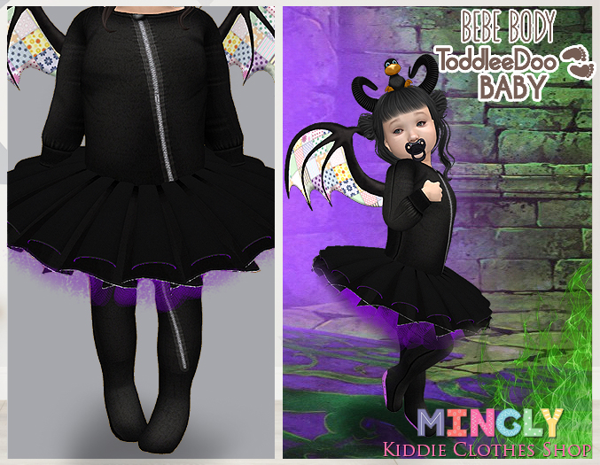 Second Life Marketplace - Maleficent Outfit (Toddleedoo & Bebe fitted)