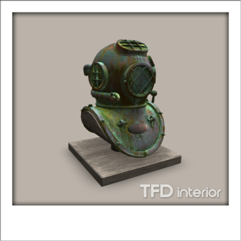 Second Life Marketplace - [TFD] interior - Antique Diving Helmet