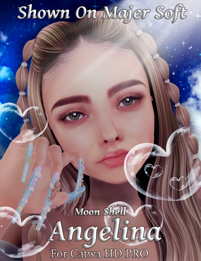 Second Life Marketplace - Moon Shell Angelina Skin Tone Peach BOM Catwa ...