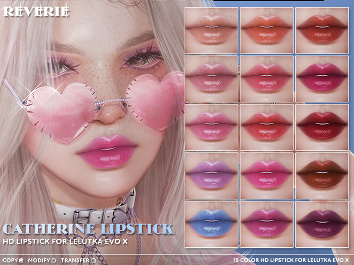 Second Life Marketplace - [REVERIE] Catherine Lipstick [EvoX]
