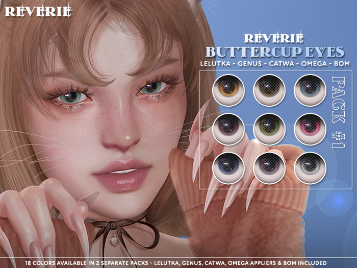 Second Life Marketplace - [REVERIE] Buttercup Eyes #1