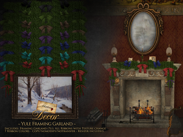 Second Life Marketplace - ~Libertine~ Yule Framing Garland
