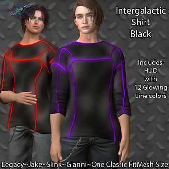 Second Life Marketplace - ~*MF*~ Intergalactic Top with Neon Lines ...