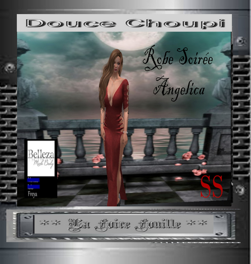 Second Life Marketplace - ROBE SOIREE ANGELICA - SS ROUGE - BELLEZA ...