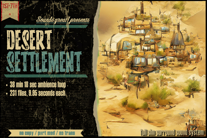 Second Life Marketplace - POV: Desert Settlement - Full Sim Surround ...