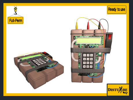 Second Life Marketplace - ::DisturbeD:: C4 Explosives Bomb - FULL PERM MESH