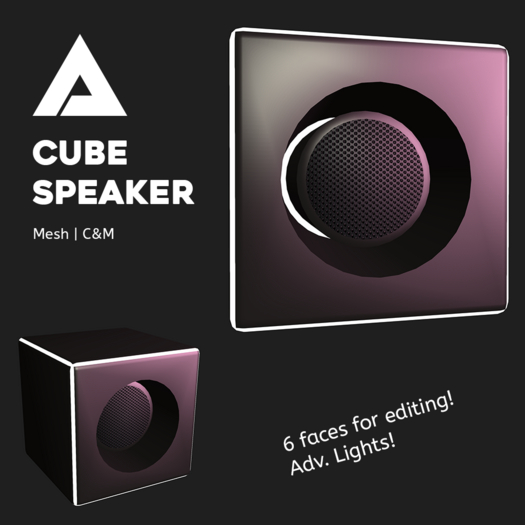 Second Life Marketplace - [ALPHA] Cube Speaker