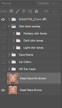 Second Life Marketplace - MINK Templates - Regina Head ADD ON Skin
