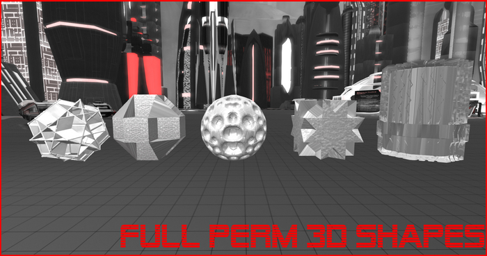 Second Life Marketplace - Geometric shapes full perm pack