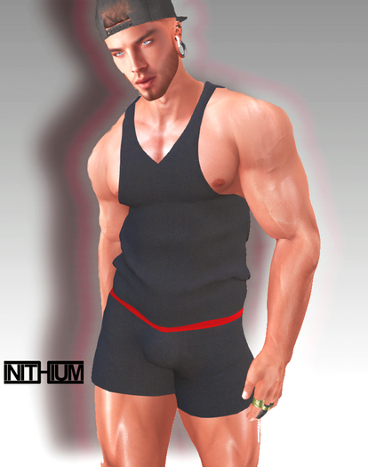 Second Life Marketplace - Brutal Workout Outfit Black - Kario Fit & Flex