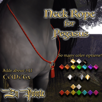 Second Life Marketplace - {EP} Neck Rope Pegasus (add to unpack)