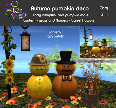 Second Life Marketplace - Pumpkin Autumn deco