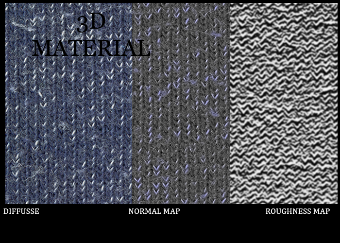 Second Life Marketplace - BlueCotton01-boxed(normal and roughness map)