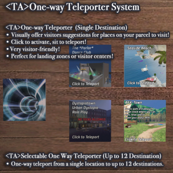 Second Life Marketplace - One-way Teleporter System