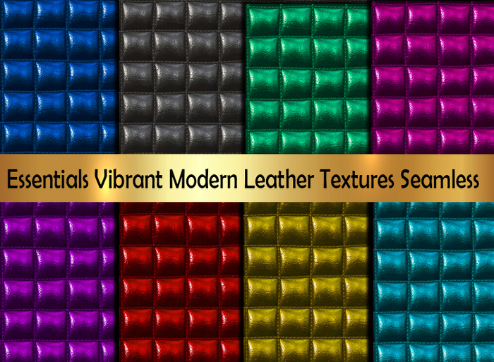 Second Life Marketplace - Essentials Vibrant Modern Leather Textures ...