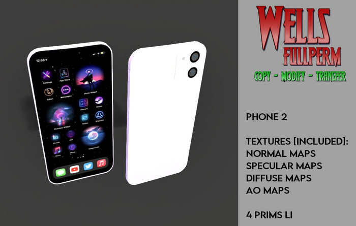 Second Life Marketplace - [WFP] - Phone 2