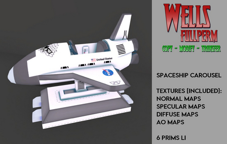 Second Life Marketplace - [WFP] - Spaceship Carousel
