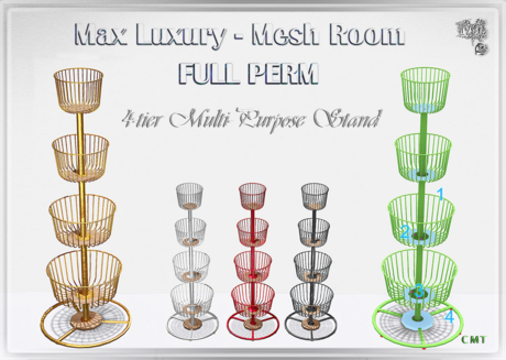 Second Life Marketplace - Max Luxury - Mesh Room - 4-tier Multi-Purpose ...