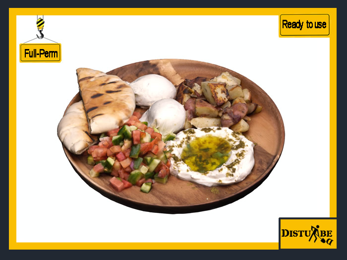 Second Life Marketplace - ::DisturbeD:: Food Plate - Israeli Breakfast ...